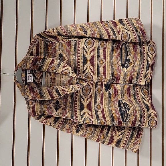 Carolina Blues | Jackets & Coats | Vintage Aztec Pattern Jacket | Poshmark